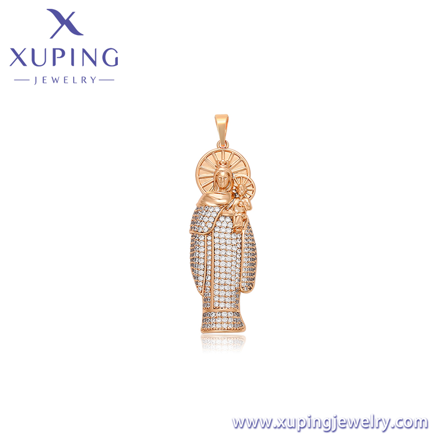 14k Gold Color Hollow Star CZ Pendant - Xuping Jewelry